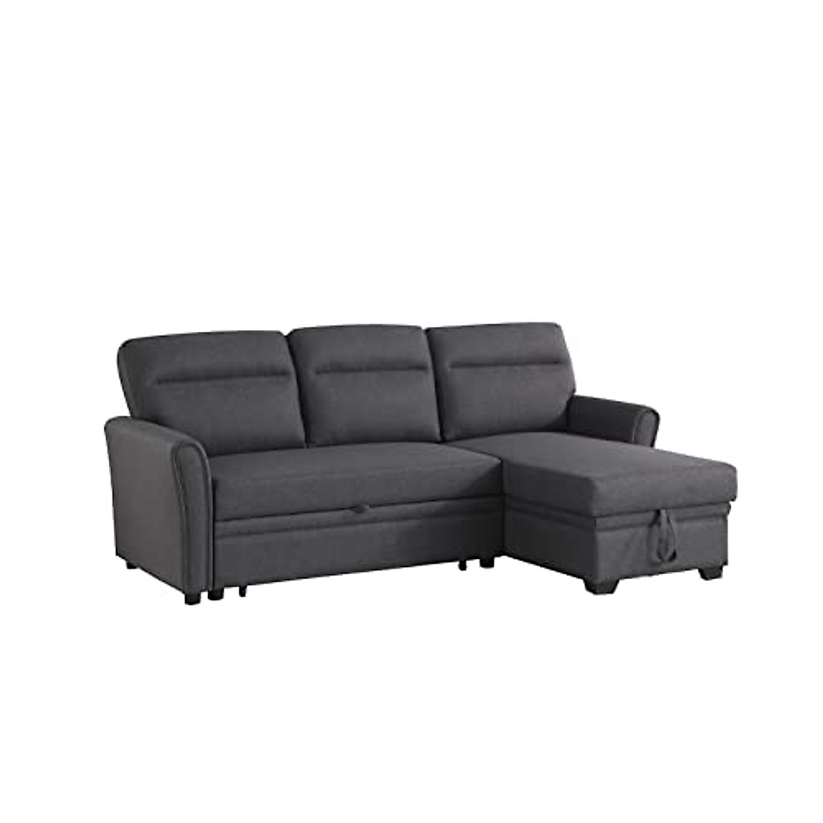 Devion Furniture Edward Sofabed, Dark Gray