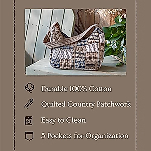 Bella Taylor Ashmont Blakely Quilted Cotton Country Patchwork Small Shoulder Hobo Bag