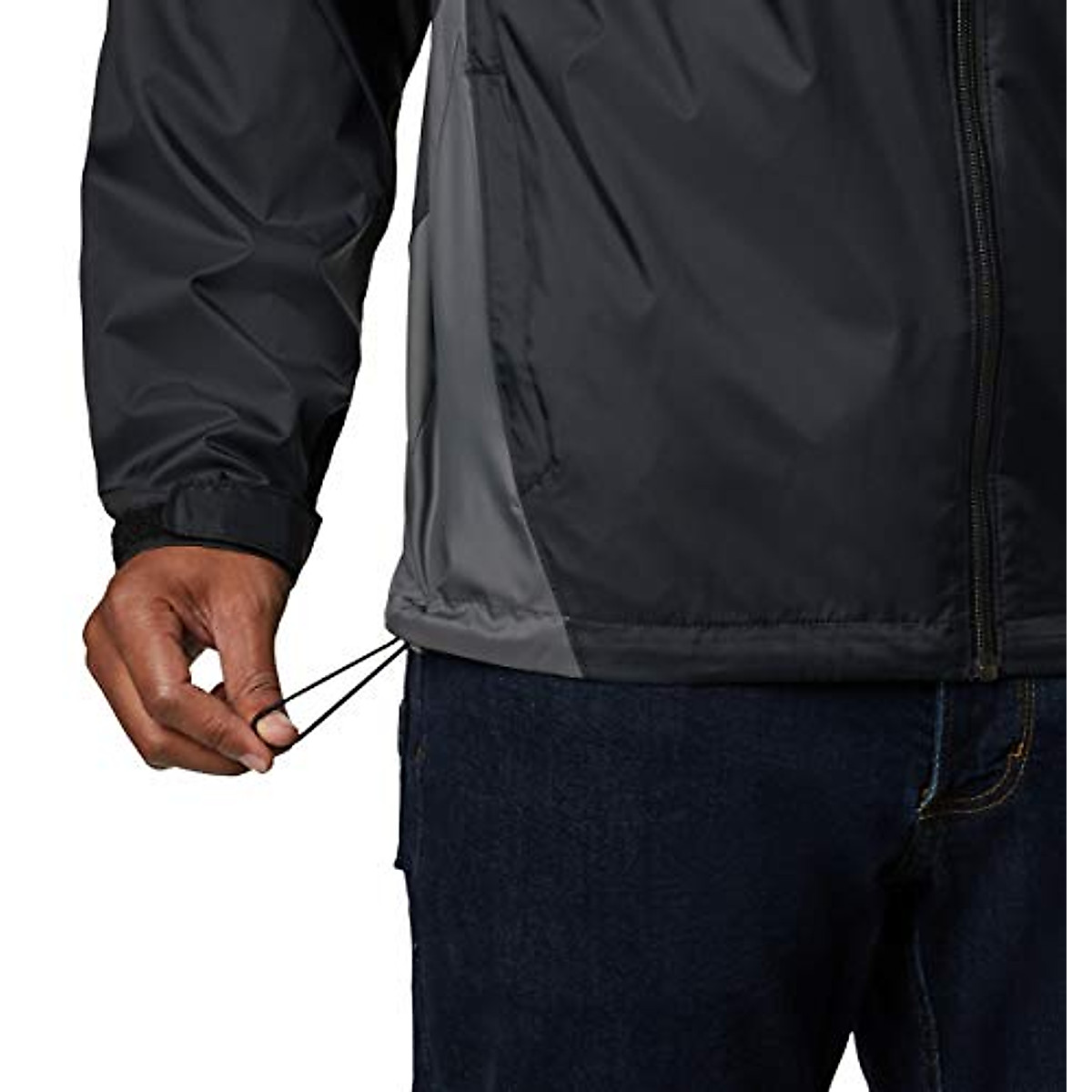 Columbia Men's Glennaker Lake Rain Jacket, Black/Grill, XX-Large