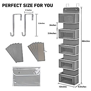 LLdress 5-Shelf Over The Door Organizer,Hanging Storage Organizer,Baby Organizer for Nursery, Pantry, Closet