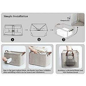 StorageWorks 2-Pack Storage Baskets for Shelves + 3-Pack Closet Baskets