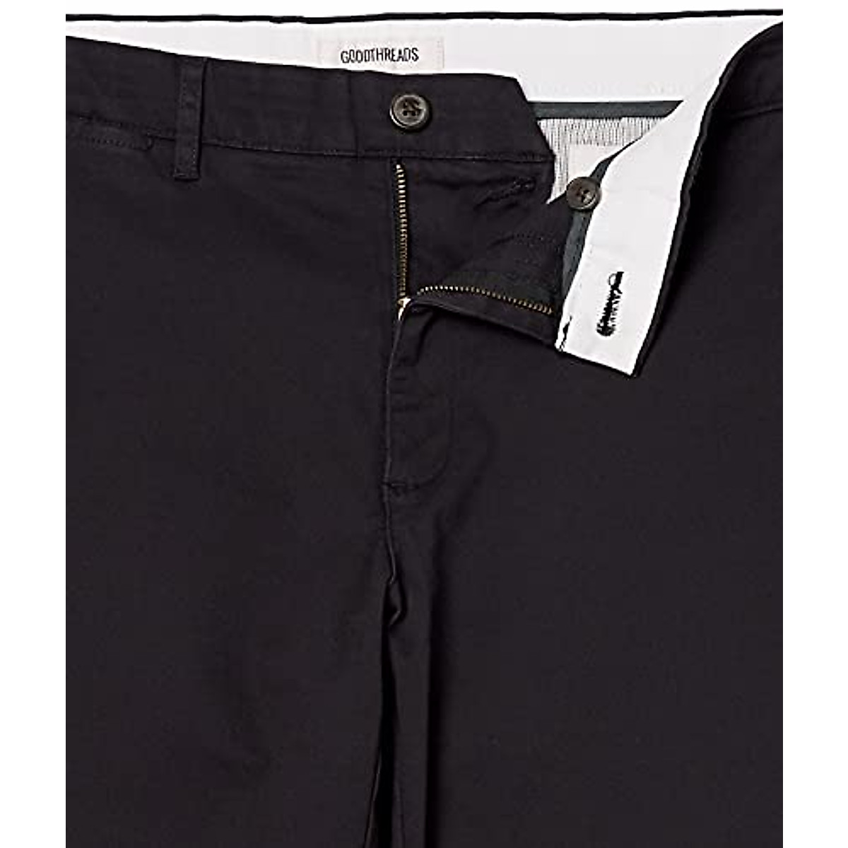 Goodthreads Men's Slim-Fit Washed Comfort Stretch Chino Pant, Black, 31W x 30L