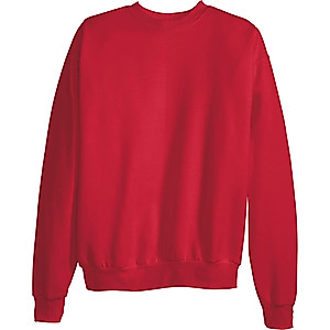 Hanes Men's EcoSmart Sweatshirt, Deep Red, 3XL