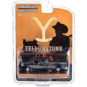2020 Ram 2500 Pickup Truck Dark Gray Metallic Montana Livestock Association Yellowstone (2018-Current) TV Series Hollywood Series Release 39 1/64 Diecast Model Car by Greenlight 44990F