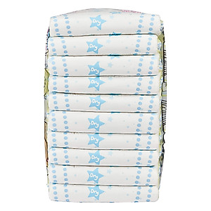 Littleforbig Printed Adult Brief Diapers 10 Pieces - Astro Babies (Medium 28"-38")