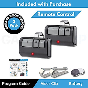 Garage Stop 2X 893LM 893Max for Chamberlain Craftsman Liftmaster Garage Door Opener Remote, 1993 to Present Gate Opener Remote, Replacement Garage Door Remote