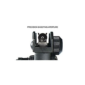 Green Blob Outdoors Match Grade Detachable Rear Sight with Full Range Windage and Elevation Adjustment, Matte Black