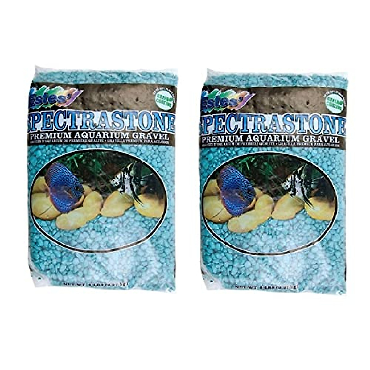 Spectrastone Special Turquoise Aquarium Gravel for Freshwater Aquariums, 5-Pound Bag 2 Pack