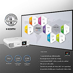 Epson V11H854020 Powerlite S39 SVGA 3LCD Projector