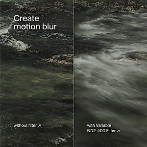 Urth 82mm ND2-400 Variable ND Lens Filter - 1-8.6 Stop Range, Ultra-Slim 20-Layer Nano-Coated Neutral Density Filter for Cameras