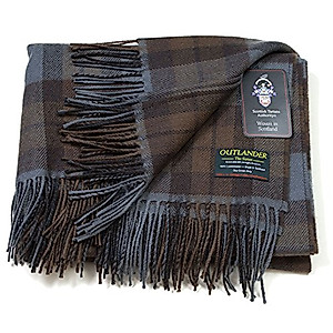 The Celtic Croft Outlander Blanket Premium Lambswool Tartan
