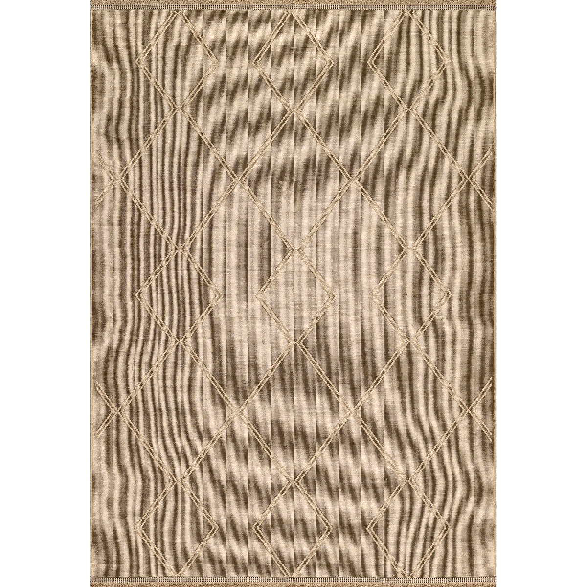 nuLOOM Diamond Trellis Jute Area Rug, 4x6, Natural