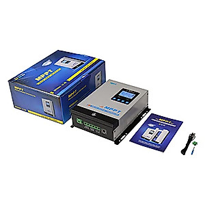 MPPT Solar Charge Controller 60A 12V 24V 36V 48V Battery System Auto,Max Input 150V PV Solar Panel Regulator for AGM Sealed Gel Flooded Lithium Battery