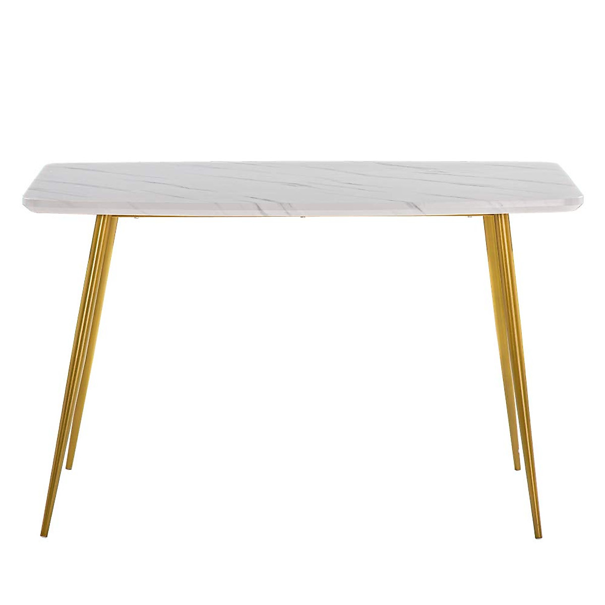 GAJUST Elegant White Marble Dining Table - Timeless Beauty