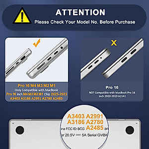 MOSISO Compatible with MacBook Pro 16 inch Case 2023 2022 2021 Release M2 A2780 A2485 M1 Pro/Max Chip with Touch ID, Plastic Hard Shell Case&Keyboard Cover&Screen Protector&Storage Bag, Black