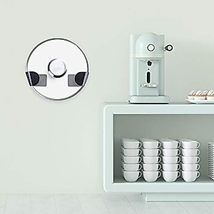 Hemoton 5 Pair Wall Pot Lid Holder Wall Door Mounted Pan Lid Cover Hanger Rack Multifunctional Kitchen Utensil Cutting Board Organizer for Home Kitchen Black