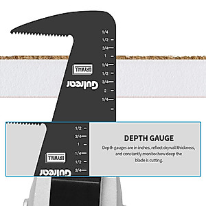 5 Pack Drywall Blade for Oscillating Tool, Oscillating Tool Drywall Jab Saw Blade Fit Fein Multimaster Porter Cable Bosch Ryobi Dewalt Milwaukee Rockwell Oscillating Tool Blades