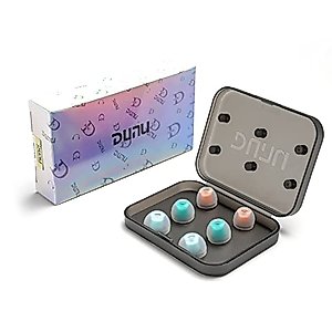 HiFiGo DUNU Candy Silicone Eartips for 4.5mm-6mm Nozzle, Ear Tips Replacement for Wireless Earbud, in- Ear Monitors (M(3 Pairs))