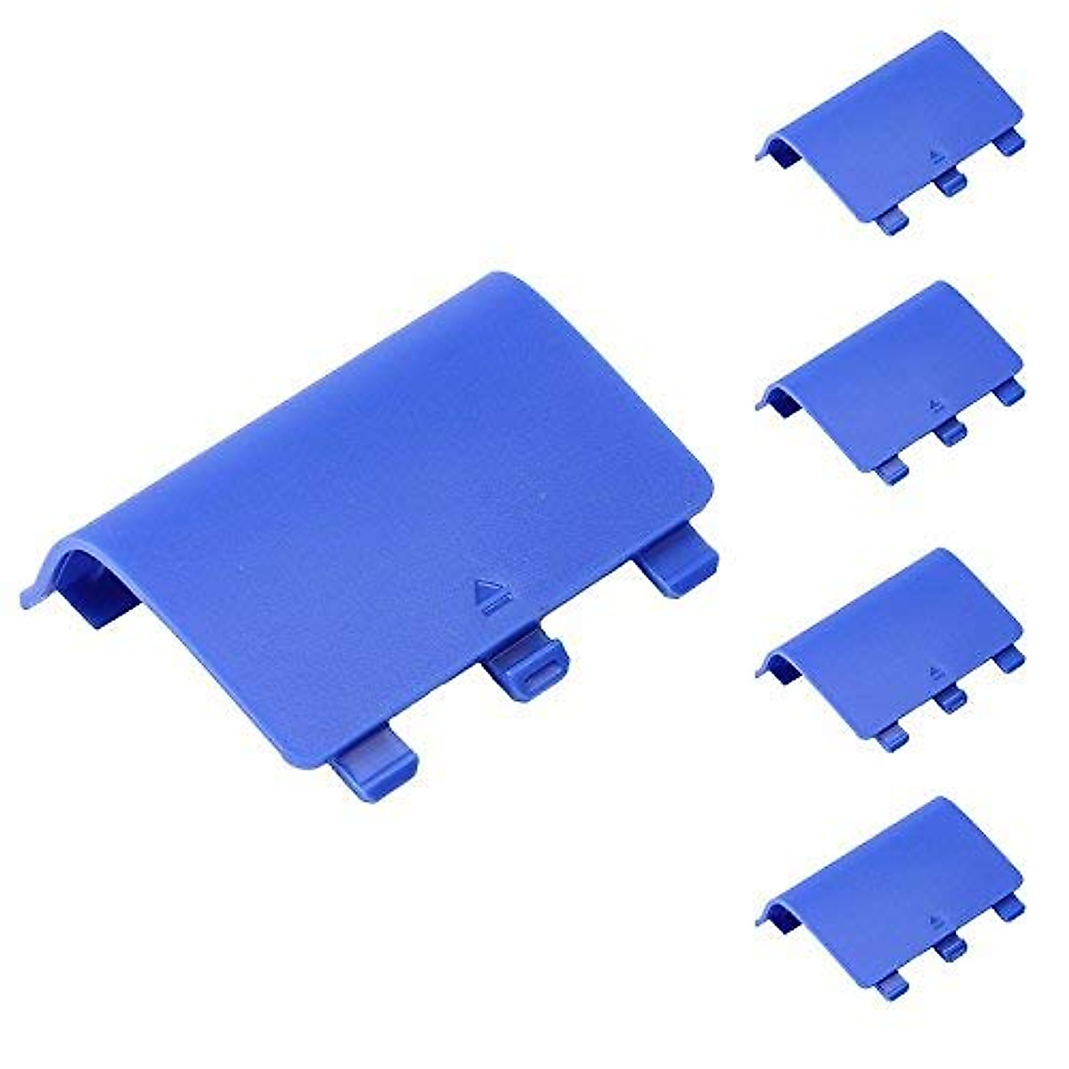5 PCS Battery Cover Door Lid Shell Replacement Parts for Xbox One Wireless Controller (Blue)