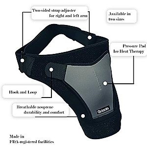 Shoulder Brace for Women and Men | Adjustable Compression Rotator Cuff Support | for Arthritis | Injury Prevention | Dislocated AC Joints (Medium)…