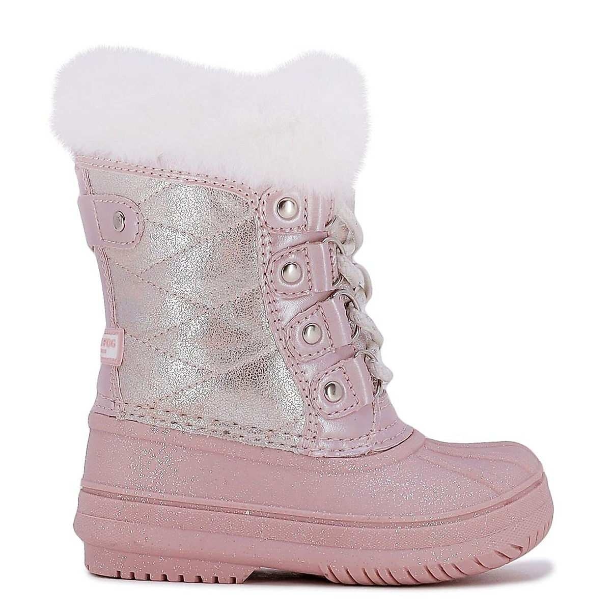 LONDON FOG Girls Toddler Endfield Cold Weather Warm Lined Snow Boot blush 8