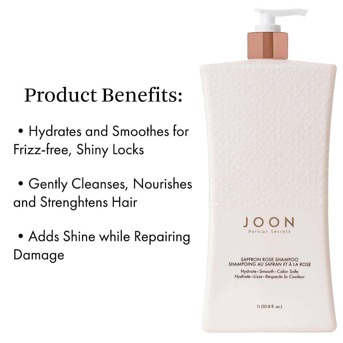 Joon Saffron Rose Shampoo + Pomegranate & Pistachio Oil, 33.8 Fl. Oz.