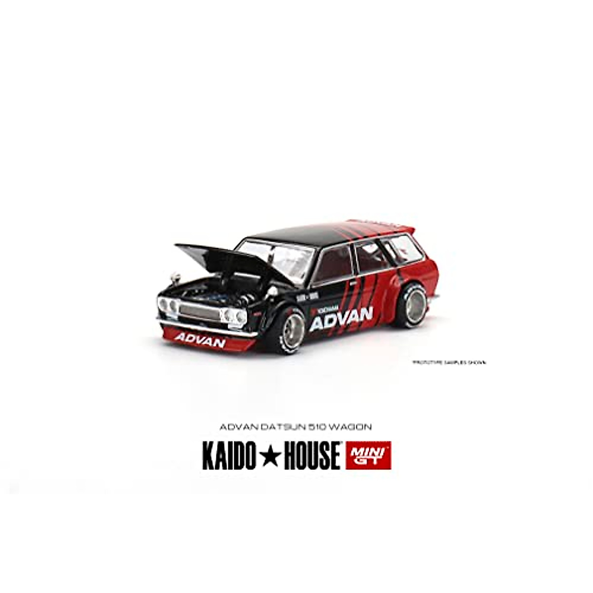 Datsun 510 Pro Street Wagon Advan Yokohama (by Jun Imai) Kaido House 1/64 Diecast Model Car True Scale Miniatures KHMG033