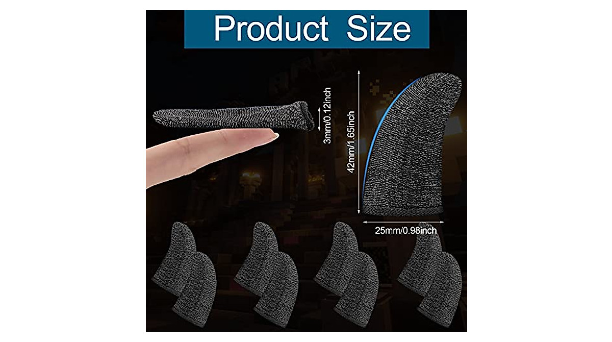 40 Pieces Gaming Finger Sleeve For Gaming Thumb Sleeves Mobile Gaming ...