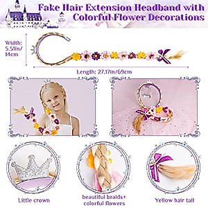 Meland Princess Dress Up - Princess Dress for Girls with Princess Toys, Christmas Birthday Gift for Toddler Girls Age 3-8