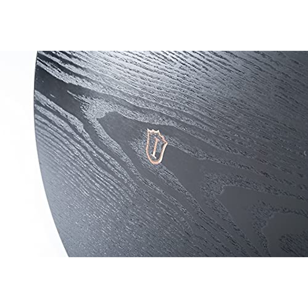 Islandoffer ash Wood Round Black Tray Tea Cake Tray Japanese Style (1pc)