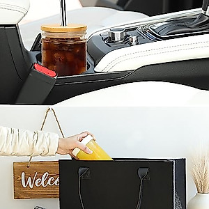 Moretoes 4pcs 24oz Glass Cups with Lids and Straws, Mason Jar Cups, Iced Coffee Tumblers for Jumbo Smoothie, Bubble Tea, Cold Brew, Soda