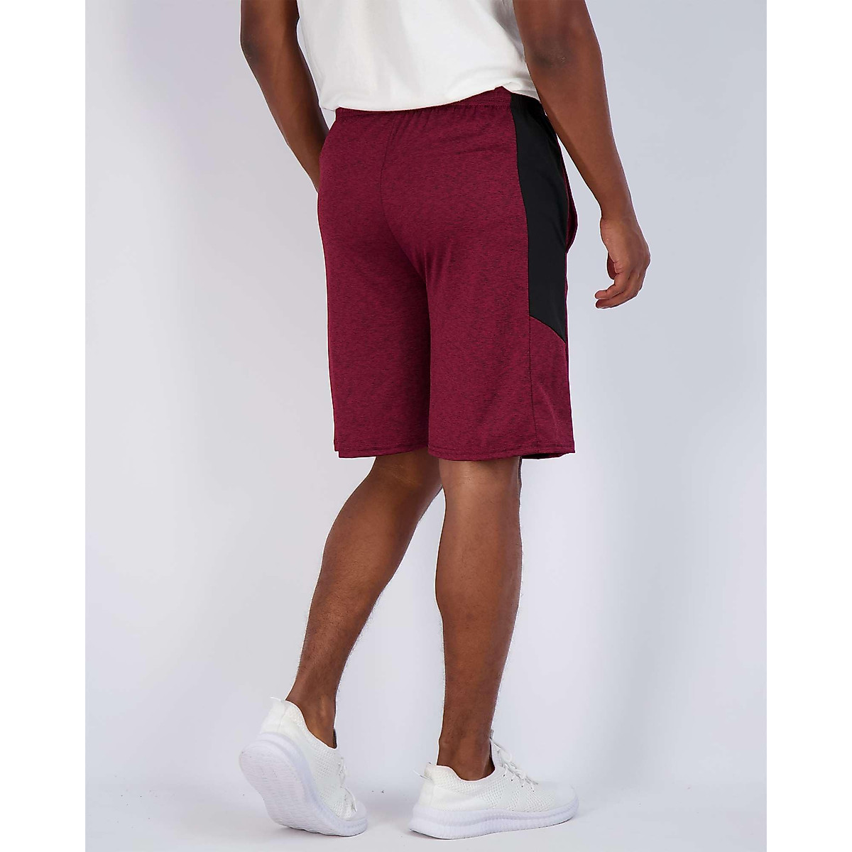 5 Pack Men’s Active Quick Dry Fit Short Pockets Athletic Running Gym Basketball Workout Activewear Sports Men, Set 2, M, Pack of 5