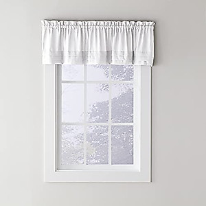 SKL Home by Saturday Knight Ltd. Holden Valance, White, 58 inches x 13 inches