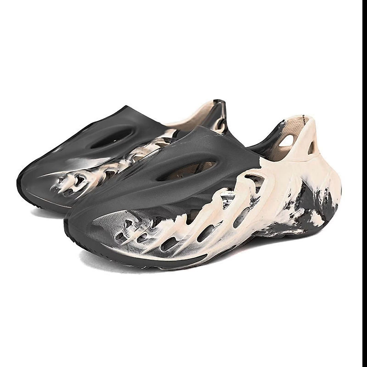 Eohsnem Foam Runner Shoes for Women Men, Hollow Cloud Slippers Lightweight Slip-On Walking Sneakers Breathable Soft Beach Sandals