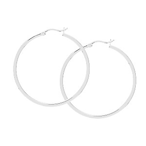 Silpada 'Winning Streak Tube Hoop Earrings' in Sterling Silver