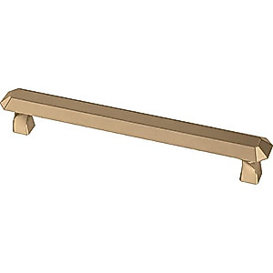 Franklin Brass Napier (1-Pack) Cabinet Handles 5-1/16" Hole to Hole Champagne Bronze Kitchen Cabinet Pulls Drawer Handles Cabinet Hardware Dresser Gold Drawer Pulls P41762K-CZ-C