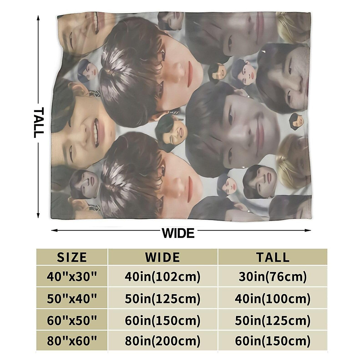 Stray Kids Hyunjin Blanket Ultra-Soft Micro Fleece Blankets Throw Blankets Decoration Gift for Decor Home Sofa,Office,Dormitory Bed car Camp Couch All Seasons