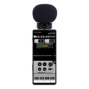 Zoom Am7 Stereo Microphone for Android, Mid-Side Stereo, Rotatable Capsule for Alignment with Camera, for Recording Audio for Music, Videos, Interviews, and More