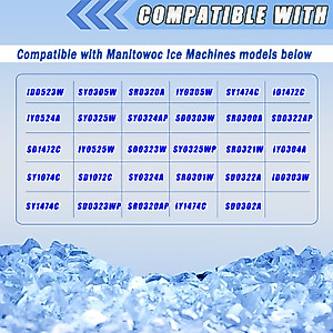 2 Pack 000009120 000008487 Water Inlet Valve Assembly Compatible with IH9120 Manitowoc Ice machines, 120V 60Hz 5W,