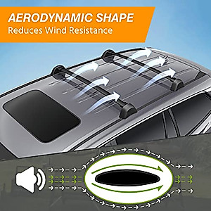 Acmex Roof Racks Cross Bars Compatible with 2016-2022 Pilot, Lockable Cargo Crossbars Carrier Top Luggage Carrier, Fit with Raised Side Rails, Max 200 lbs Load Capacity Cargo Accessories