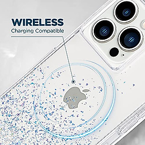 Case-Mate iPhone 13 Pro Case - Twinkle Ombre Stardust with 10ft Drop Protection & Wireless Charging - Luxury Bling Glitter Case for iPhone 13 Pro, Anti Scratch, Shock Absorbing Materials