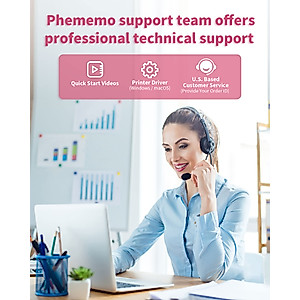 Phomemo Shipping Label Printer, Thermal Printer for Shipping Packages, High Speed 4x6 Label Makers for Small Business, Portable Shipping Supplies Compatible with Amazon, Etsy, Ebay, Shopify, UPS, etc