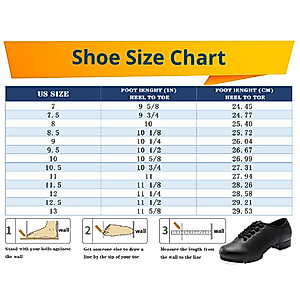 Women's Leather Jazz Tap Dance Shoes for Adult Girls, Black 7.5 M US