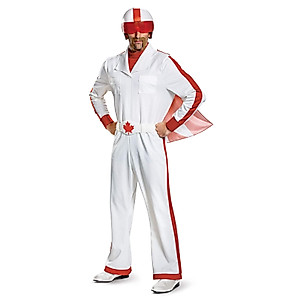 Disguise mens Duke Caboom Deluxe Adult Sized Costumes, White, X-Large US