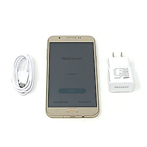 Samsung Galaxy J7 Prime 5.5in Smartphone GSM Unlocked 16GB 8MP Gold 4G SM-J727T (Renewed)