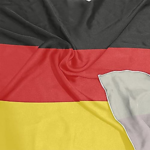 PMAIHNAS Women's Fashion Silk Scarf German Flag Square Satin Headscarf Neck Scarf Head Hair Wraps