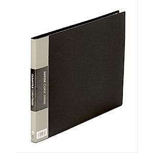 King Jim 130C Clear File, Color Base, A4 (E Type), Black