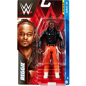 Mattel WWE Reggie Basic Action Figure, 10 Points of Articulation & Life-like Detail, 6-inch Collectible