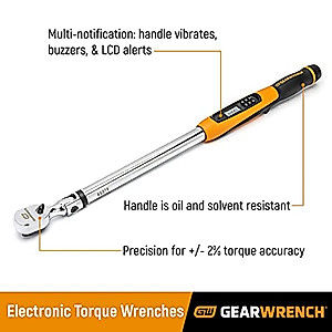 GEARWRENCH 1/2 Drive Electronic Torque Wrench - 85077