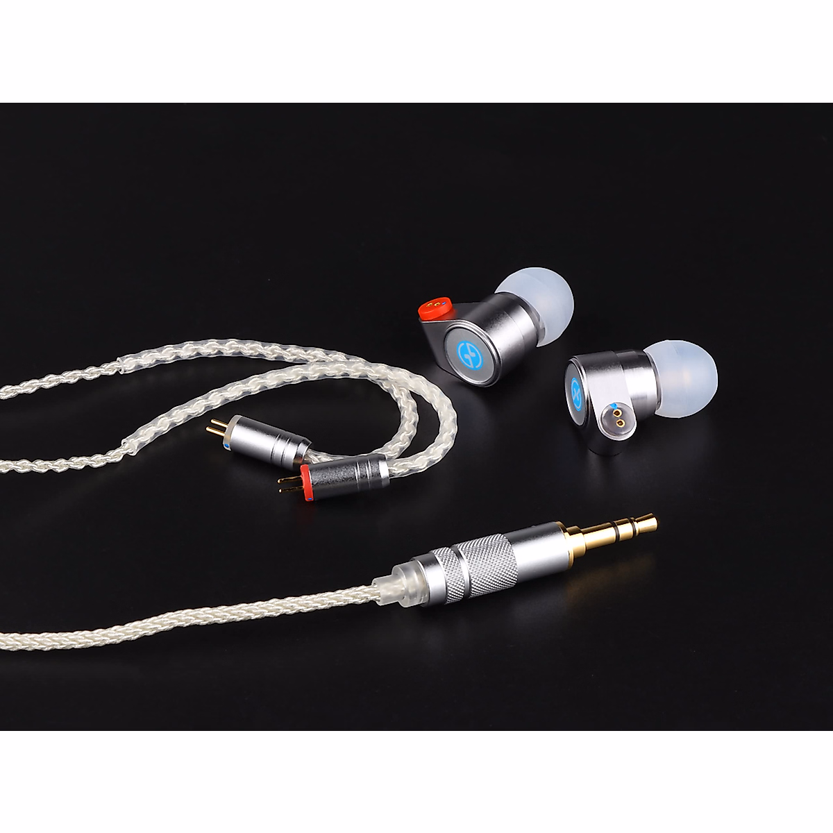 Linsoul 2022 Upgraded TIN HiFi T2 DLC 2DD 10mm Dynamic Driver in Ear Monitor Earphone with Detachable 0.78mm 2Pin 5N 8 Core Silver-Plated Cable, Aluminum Cavity for Audiophile DJ Musician